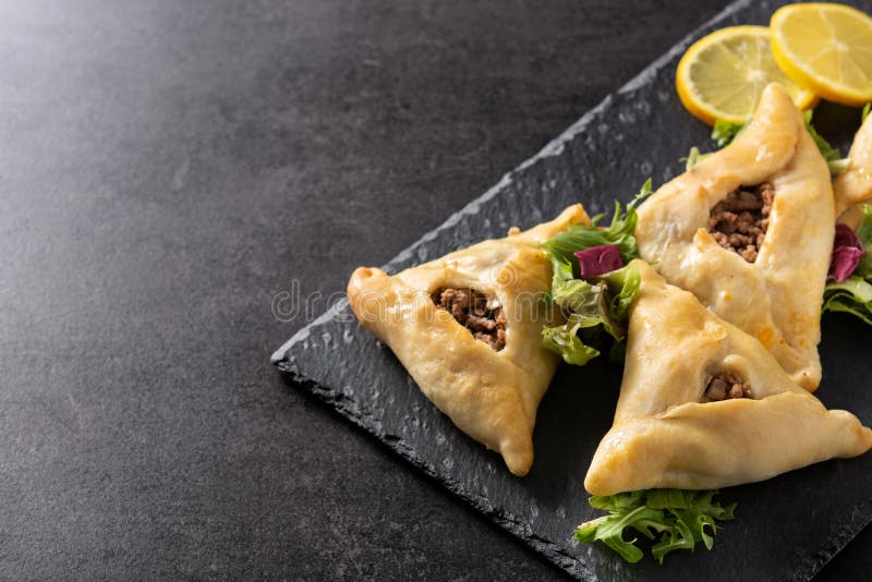 Traditional Middle Eastern Fatayer Stock Photo - Image of arabic ...