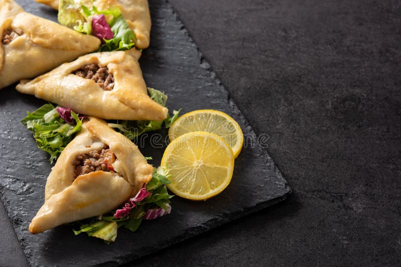 Traditional Middle Eastern Fatayer Stock Photo - Image of arabic ...