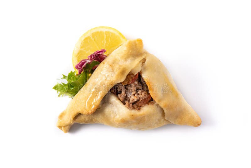 Traditional Middle Eastern Fatayer Stock Image - Image of meat ...