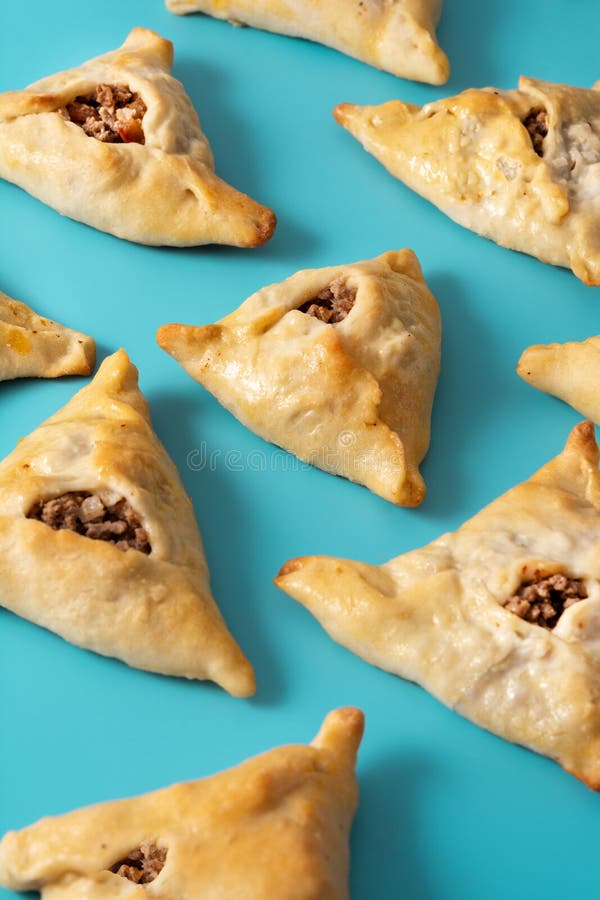 Traditional Middle Eastern Fatayer and Ingredients Stock Photo - Image ...