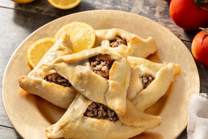 Traditional Middle Eastern Fatayer Stock Photo - Image of ramadan ...