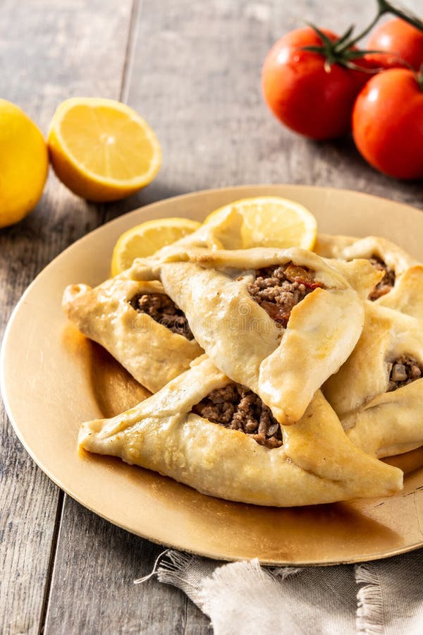 Traditional Middle Eastern Fatayer Stock Image - Image of food ...