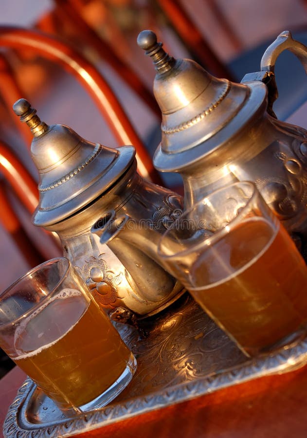 Tea stock photo. Image of drink, serving, turkish, tray - 6401114