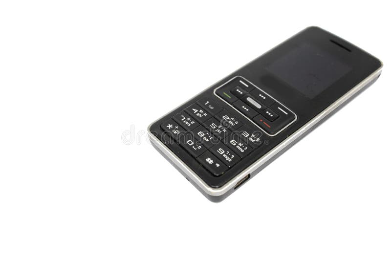 Traditional Mobile Phone in Second Generation with Keyboard Button and ...
