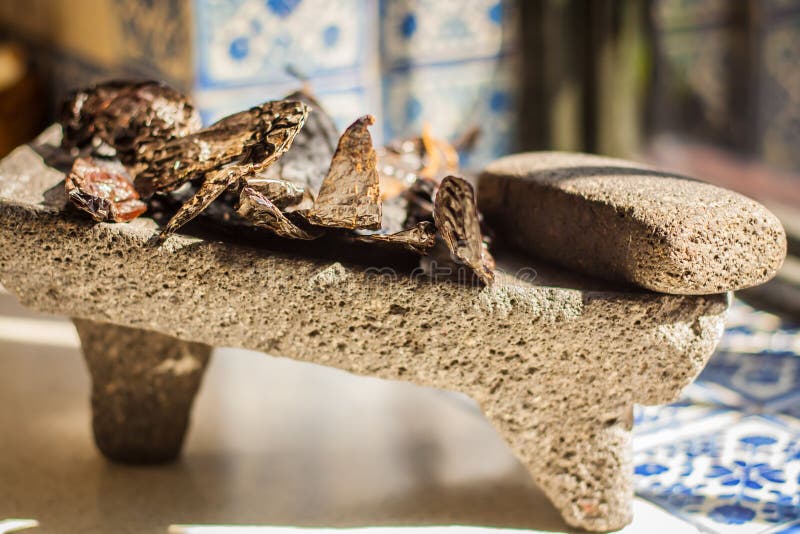 Metate, Mexican Stone Utensil Stock Photo - Image of grinding, metate ...