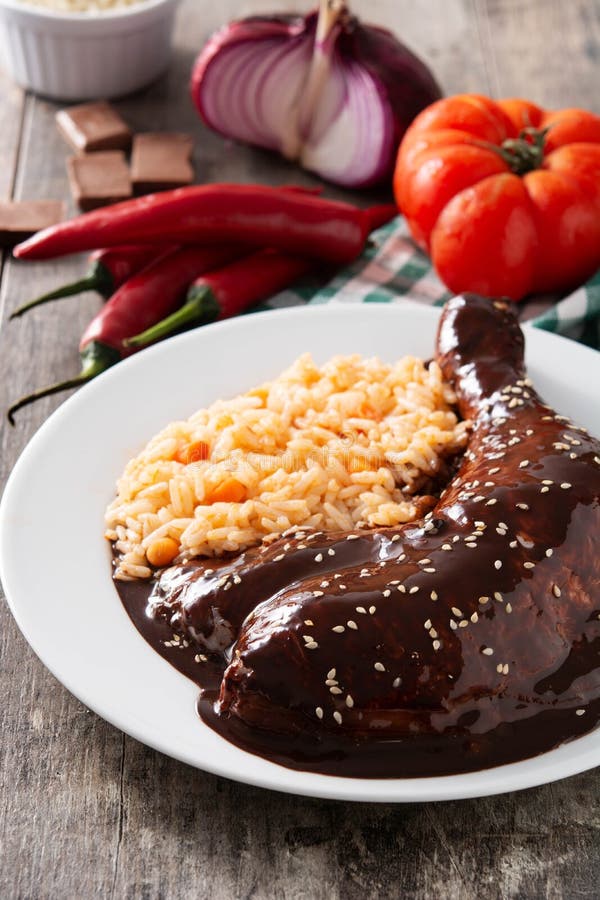 Traditional mole Poblano stock image. Image of meat - 194671427