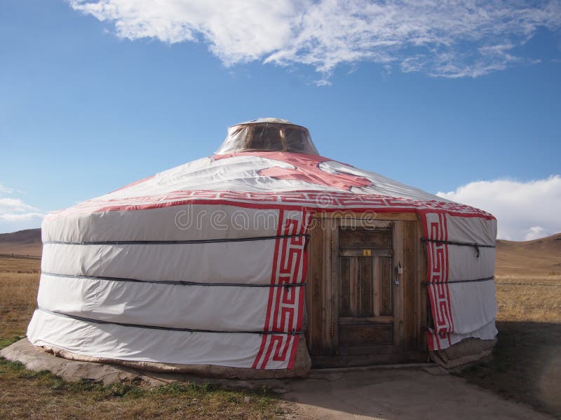 Traditional Mongolian Ger stock image. Image of house - 94132043