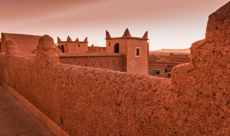 Traditional Moroccan Architecture Made of Adobe Bricks from Clay Stock ...