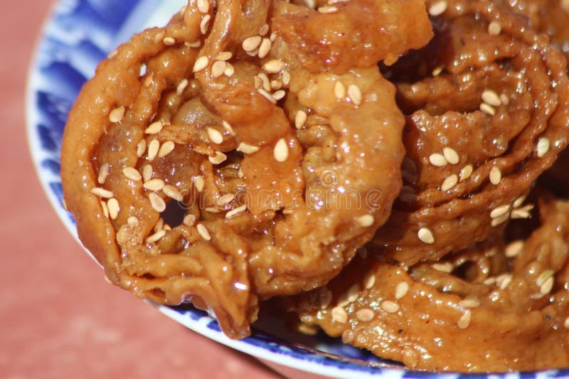 Traditional Moroccan Cookie Known As Chebakia Stock Image - Image of ...