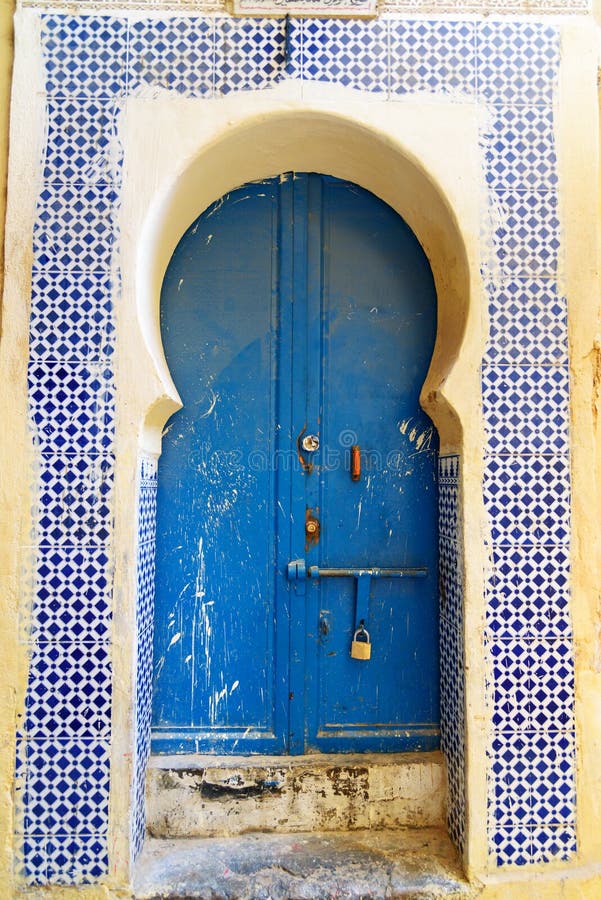 Traditional Entry Door. Fes. Morocco Stock Photo - Image of exterior ...