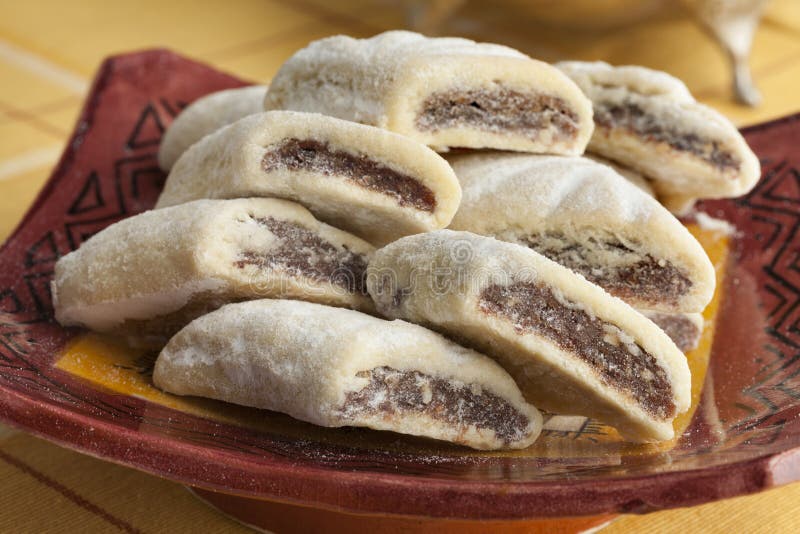 Traditional Moroccan Makrout, Date Cookies Stock Photo - Image of ...