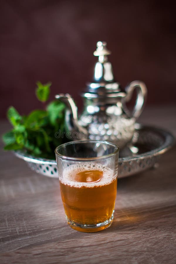 Traditional moroccan tea stock photo. Image of isolated - 103475538