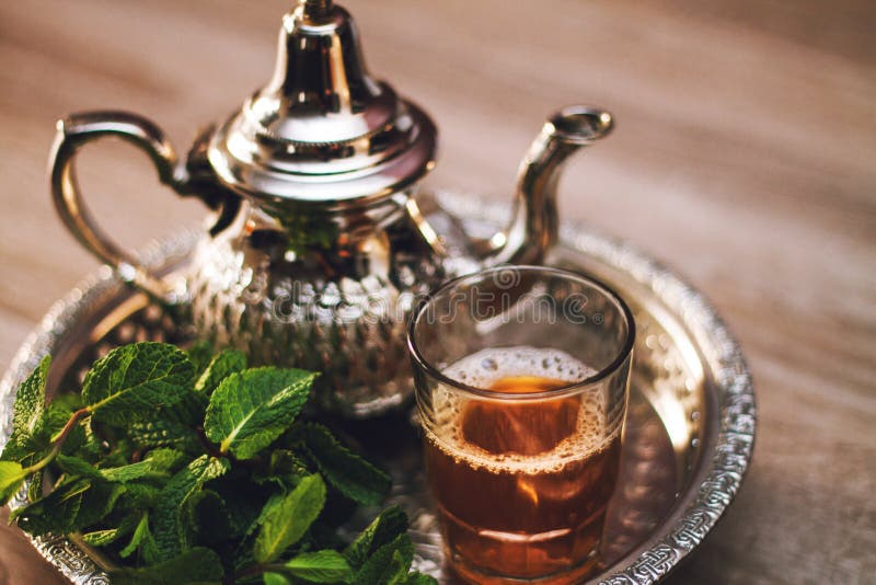 Traditional moroccan tea stock image. Image of moroccan - 103475847