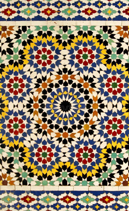 Traditional Moroccan Tile Pattern Stock Photo - Image of african ...