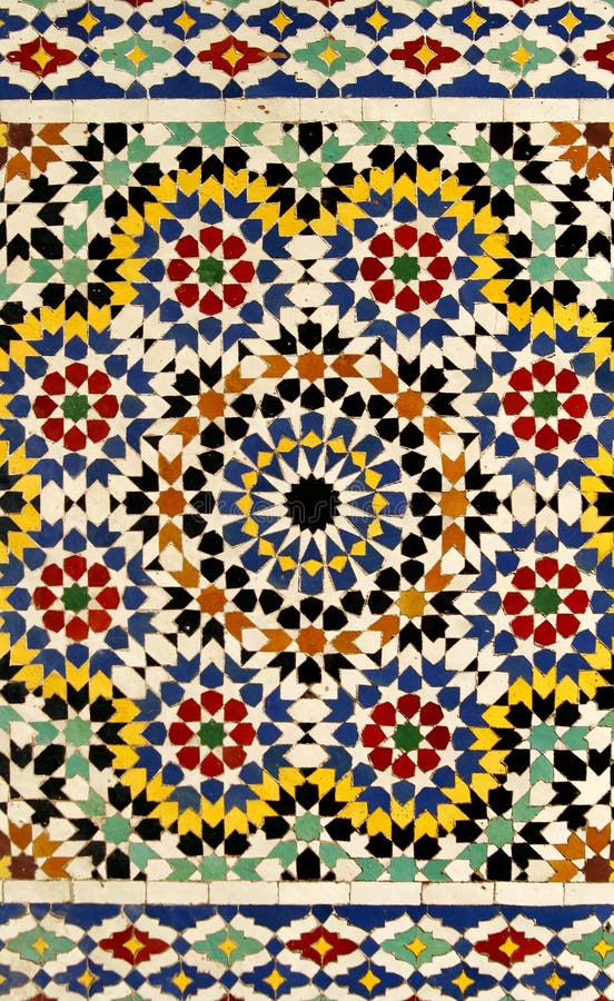 Traditional Moroccan Tile Pattern Stock Photo - Image of decore ...