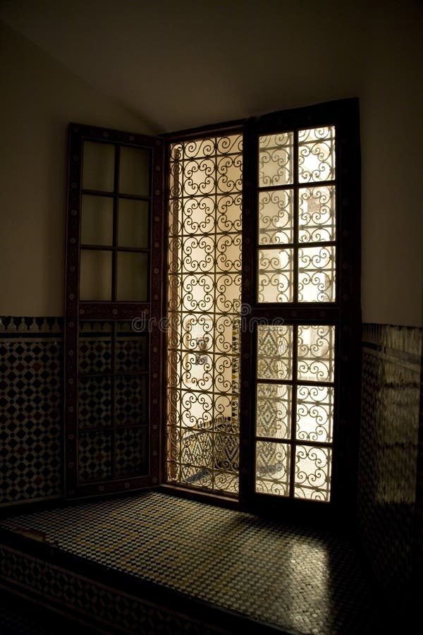 Traditional Moroccan Window Stock Photo - Image of shining, decorations ...