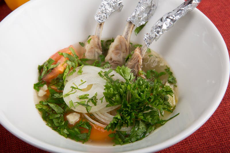 Traditional mutton soup stock image. Image of sauce, gourmet - 71963535