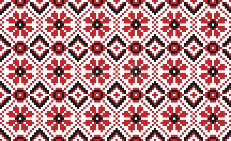 Traditional National Embroidered Pattern Stock Vector - Illustration of ...