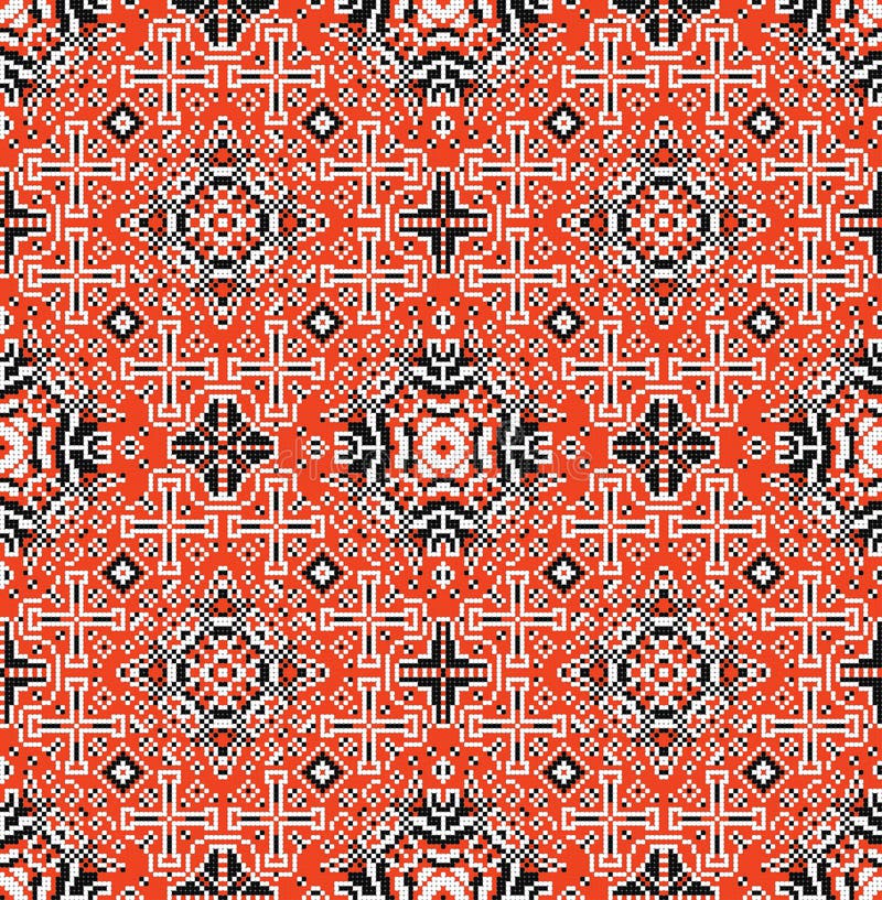 Traditional National Embroidered Seamless Pattern Stock Vector ...