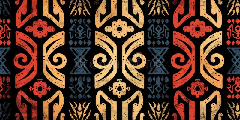 Traditional National New Zealand Pattern. Stock Image - Image of ...