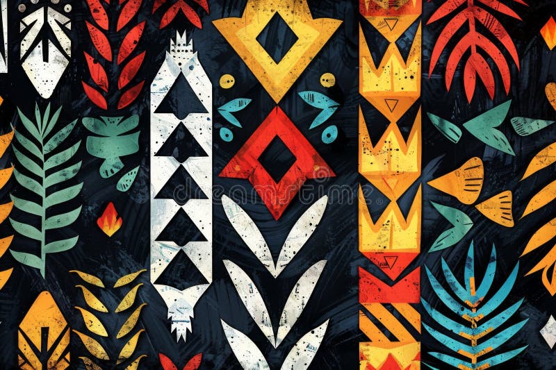 Traditional National Pattern of Fiji Island Stock Photo - Image of ...