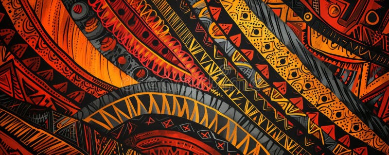 Traditional National Pattern of Papua New Guinea Stock Image - Image of ...