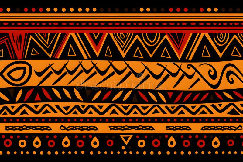 Traditional African Pattern Stock Image - Image of folk, ornament ...