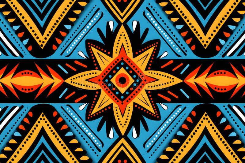 Traditional African Pattern Stock Photo - Image of original, native ...