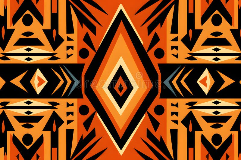 Traditional African Pattern Stock Photo - Image of tribal, fashion ...