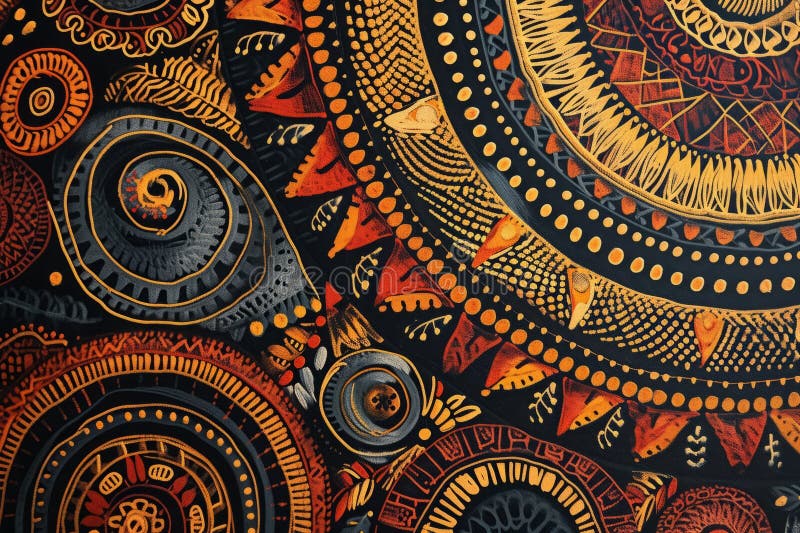 Traditional Native Design of Papua New Guinea Stock Image - Image of ...