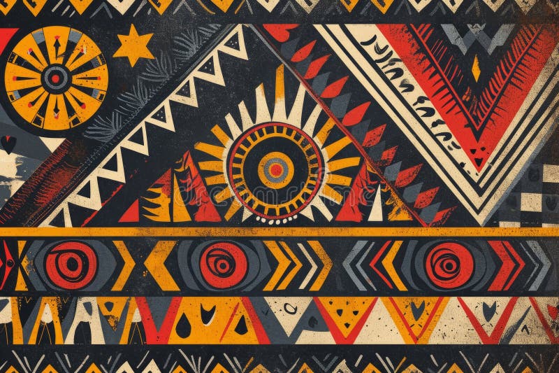 Traditional Native Design of Papua New Guinea Stock Photo - Image of ...