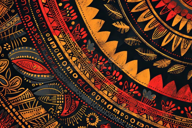 Traditional Native Design of Papua New Guinea Stock Image - Image of ...