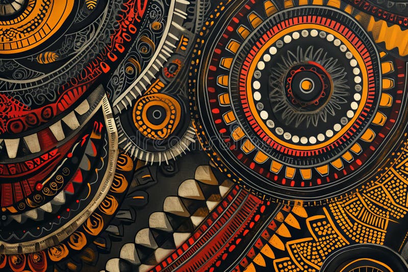 Traditional Native Design of Papua New Guinea Stock Photo - Image of ...