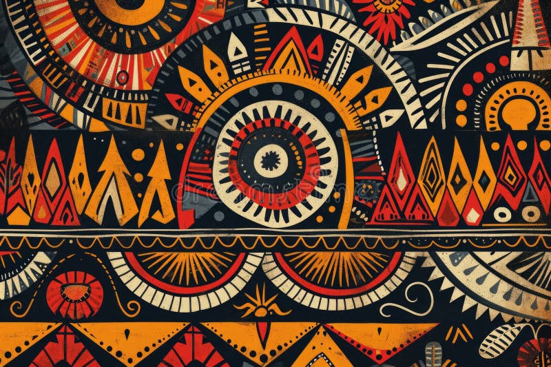 Traditional Native Design of Papua New Guinea Stock Photo - Image of ...