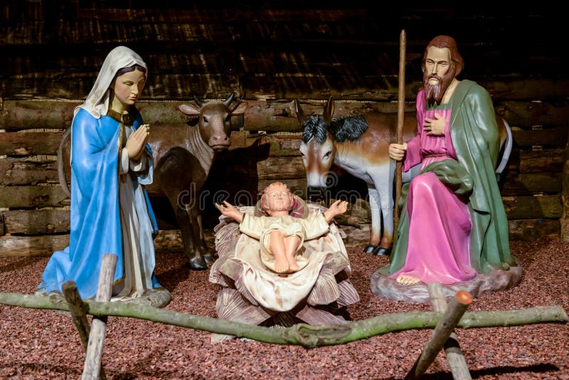 Traditional nativity scene stock photo. Image of celebrate - 36465764