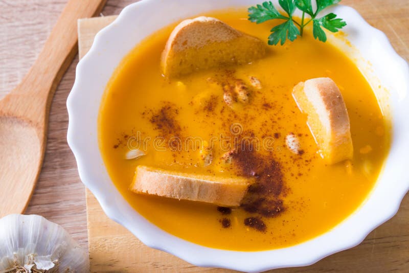 Natural Autumn Pumpkin Cream Stock Image - Image of creamy, dinner ...