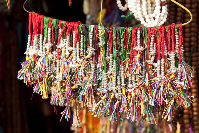 Traditional Nepalese Beads stock image. Image of nepalese - 12629853
