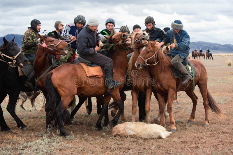 Traditional Nomad Game Kokpar Editorial Photo - Image of passion ...