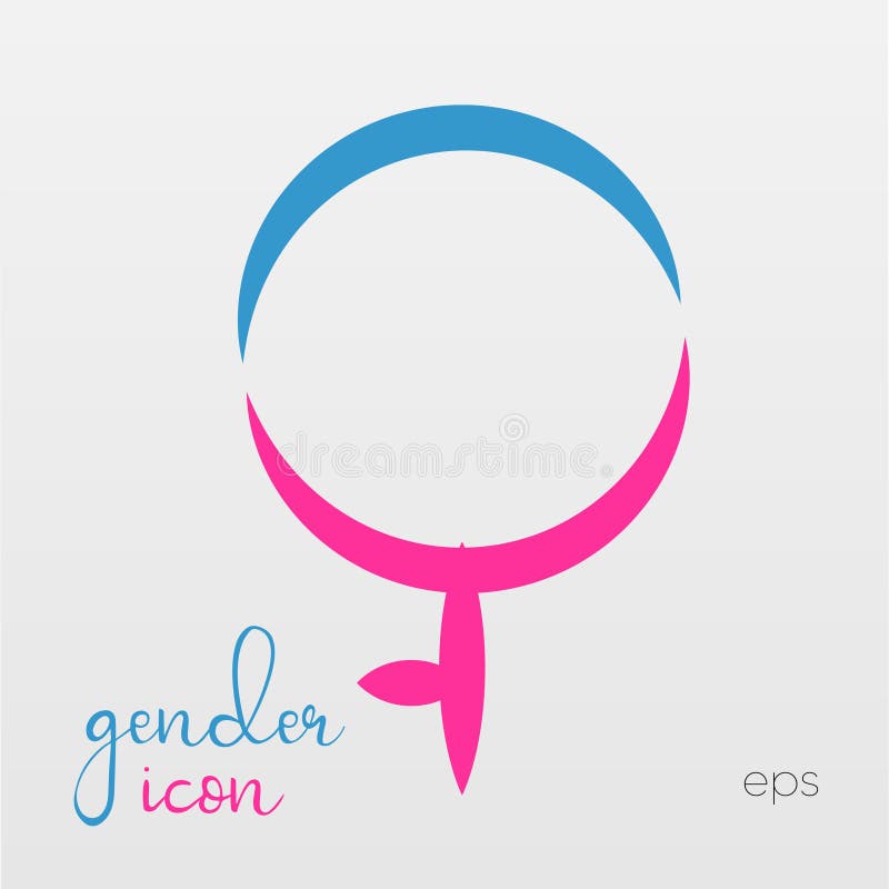 Traditional and Non-traditional Gender Icons. Stock Illustration ...