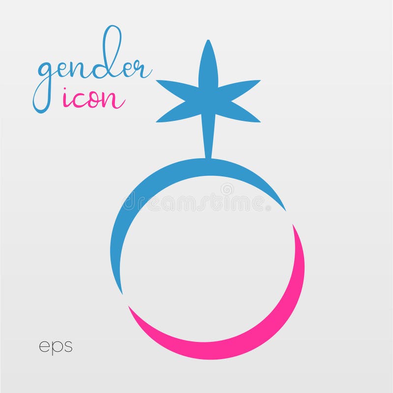 Traditional and Non-traditional Gender Icons. Stock Illustration ...