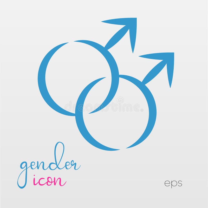Traditional and Non-traditional Gender Icons. Stock Illustration ...