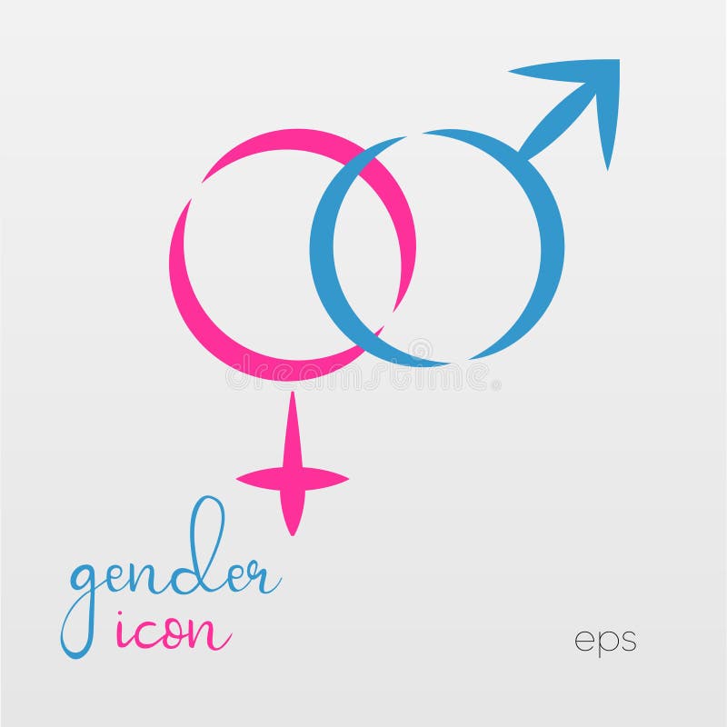 Traditional and Non-traditional Gender Icons. Stock Illustration ...