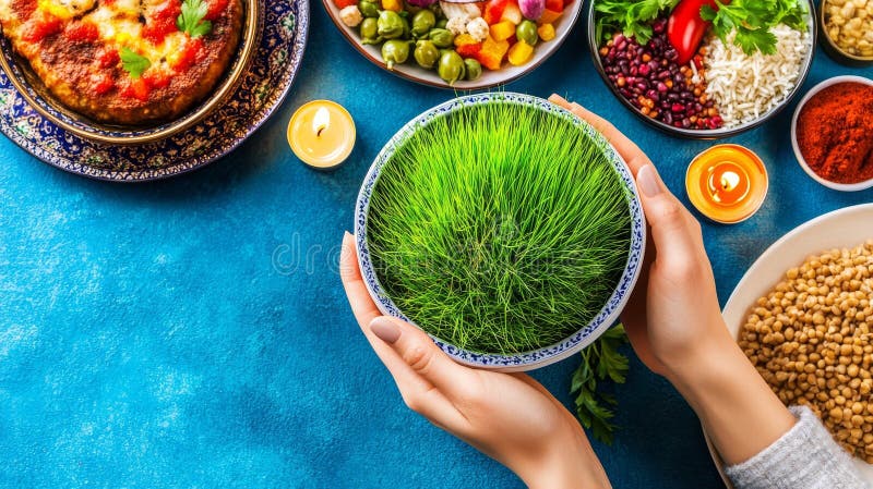 The Traditional Nowruz Haft-Sin Table Features an Array of Fresh ...