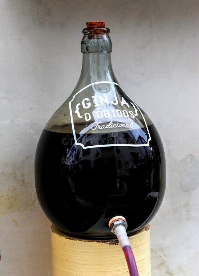 Traditional Ginja at the Streets of Obidos Editorial Photography ...