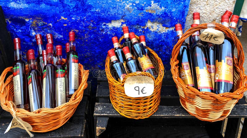 Traditional Ginja at the Streets of Obidos Editorial Photography ...