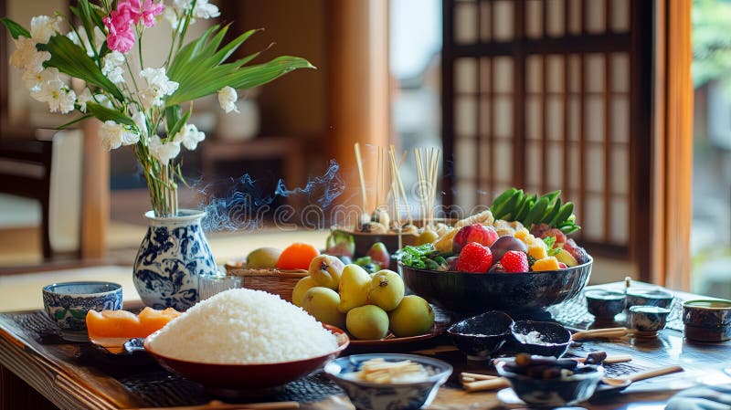 Traditional Obon Offering Table Stock Photos - Free & Royalty-Free ...