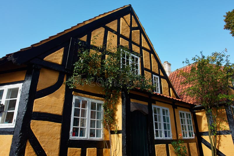 Traditional Old Danish House Stock Image - Image of structure, faaborg ...