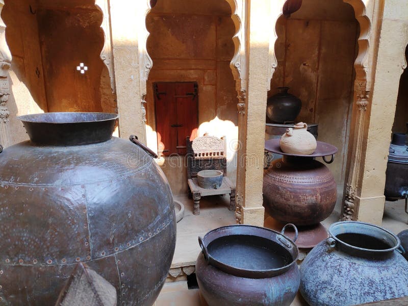 Traditional Old Heavy Utensils For Cooking Stock Photo - Image of ...