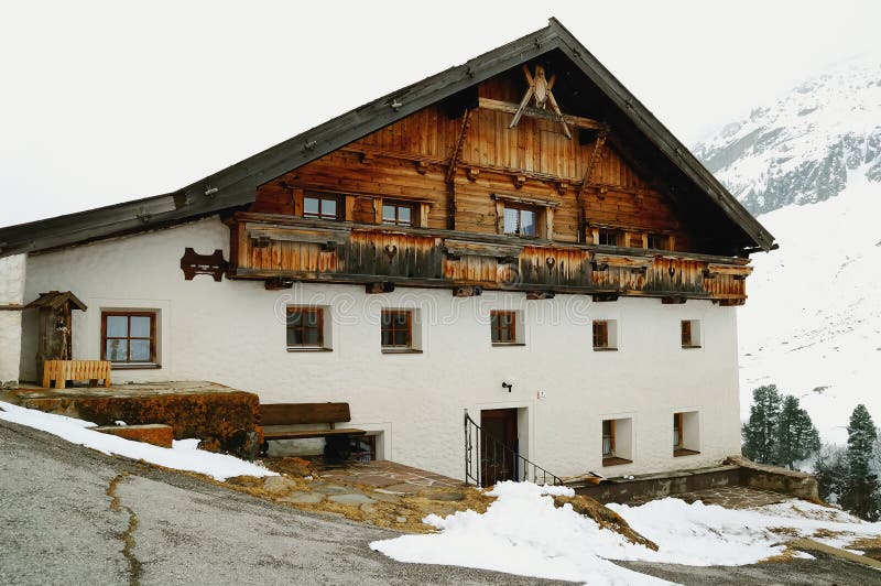 Traditional tirol house stock photo. Image of mountains - 12961148