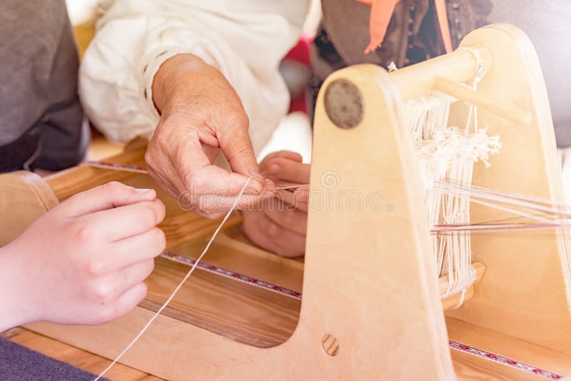 Traditional Weaving Machine Stock Image - Image of craft, weave: 151942249